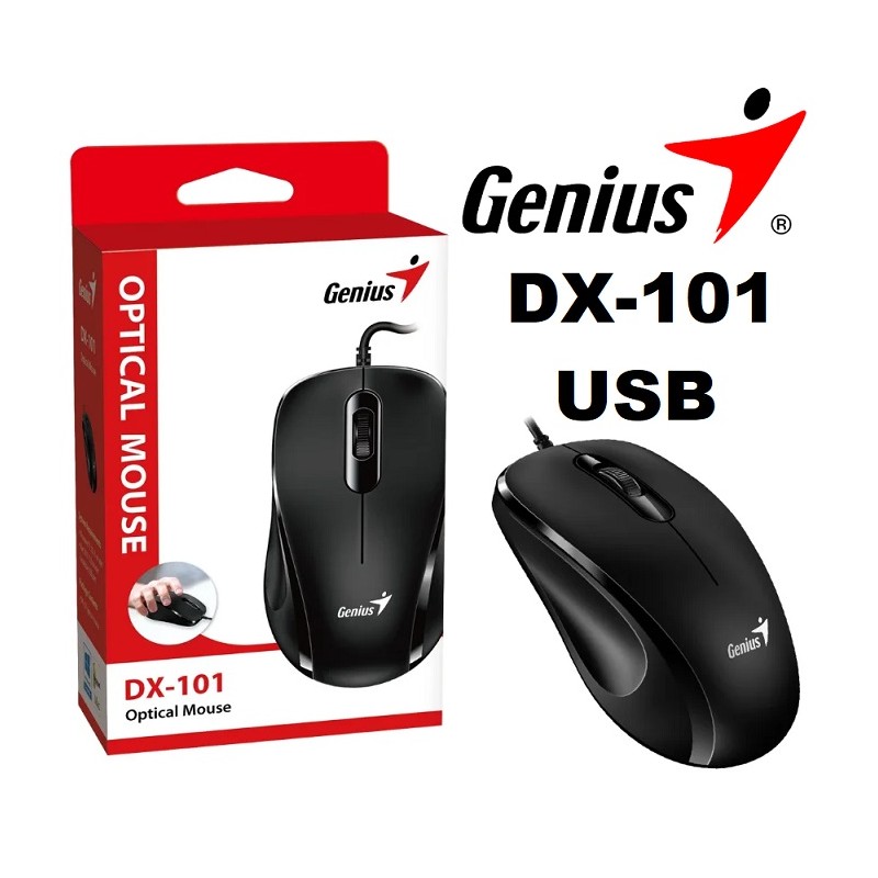 MOUSE GENIUS DX-101 USB NEGRO